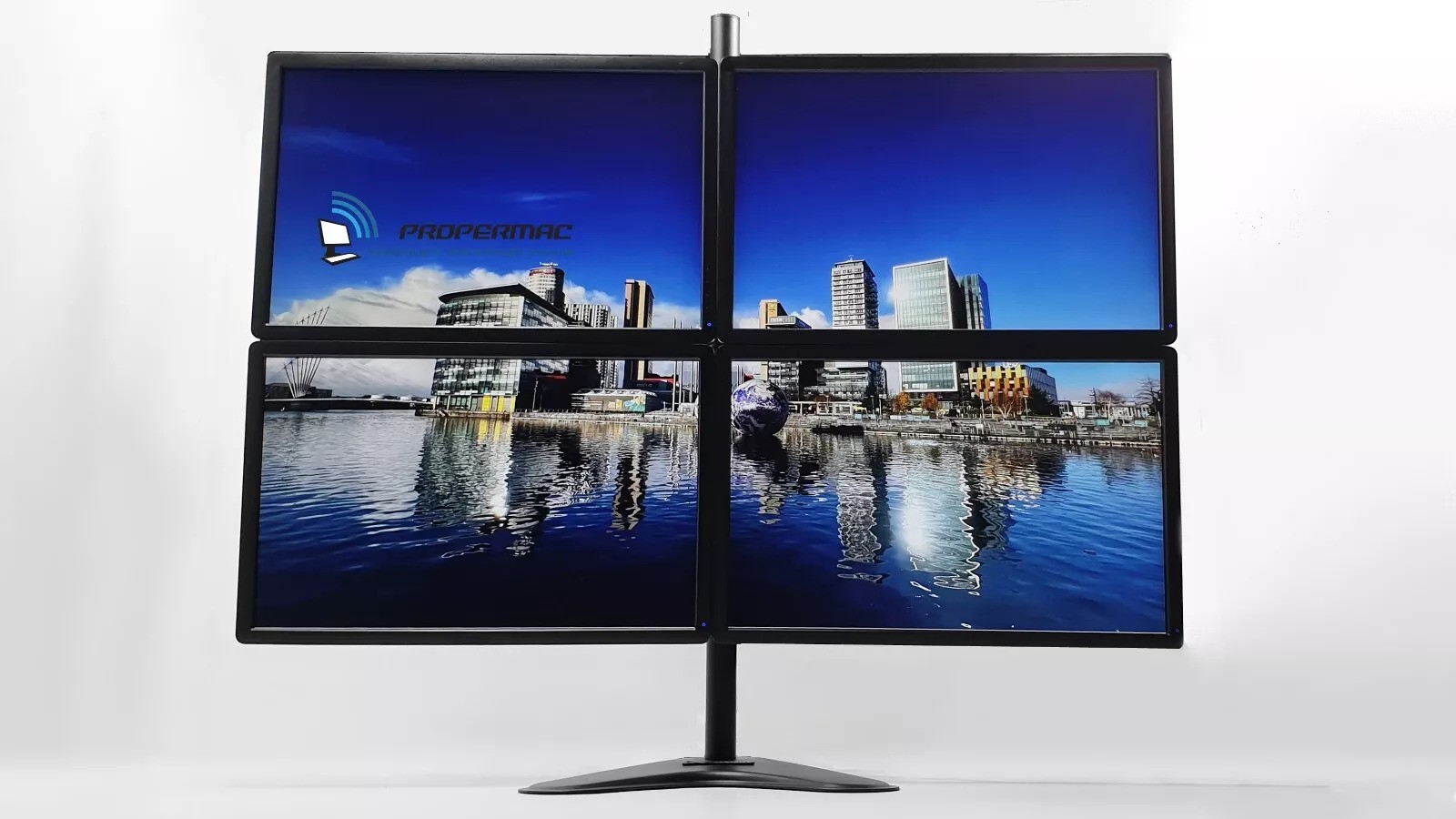 Multi Screen Quad Trading Monitor (1920 x 1080) - 4 x 24" Monitors ...