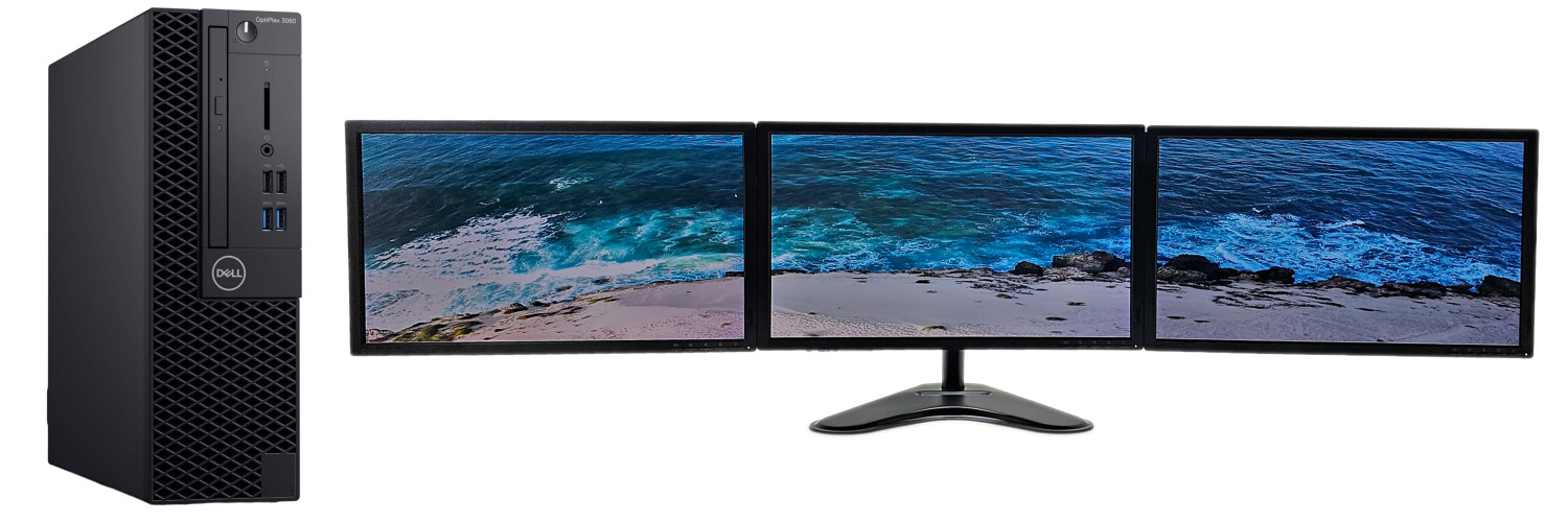Dell OptiPlex 3060 PC i7 8th Gen – 16GB RAM/250 GB SSD/Win11 – 3×24 ...