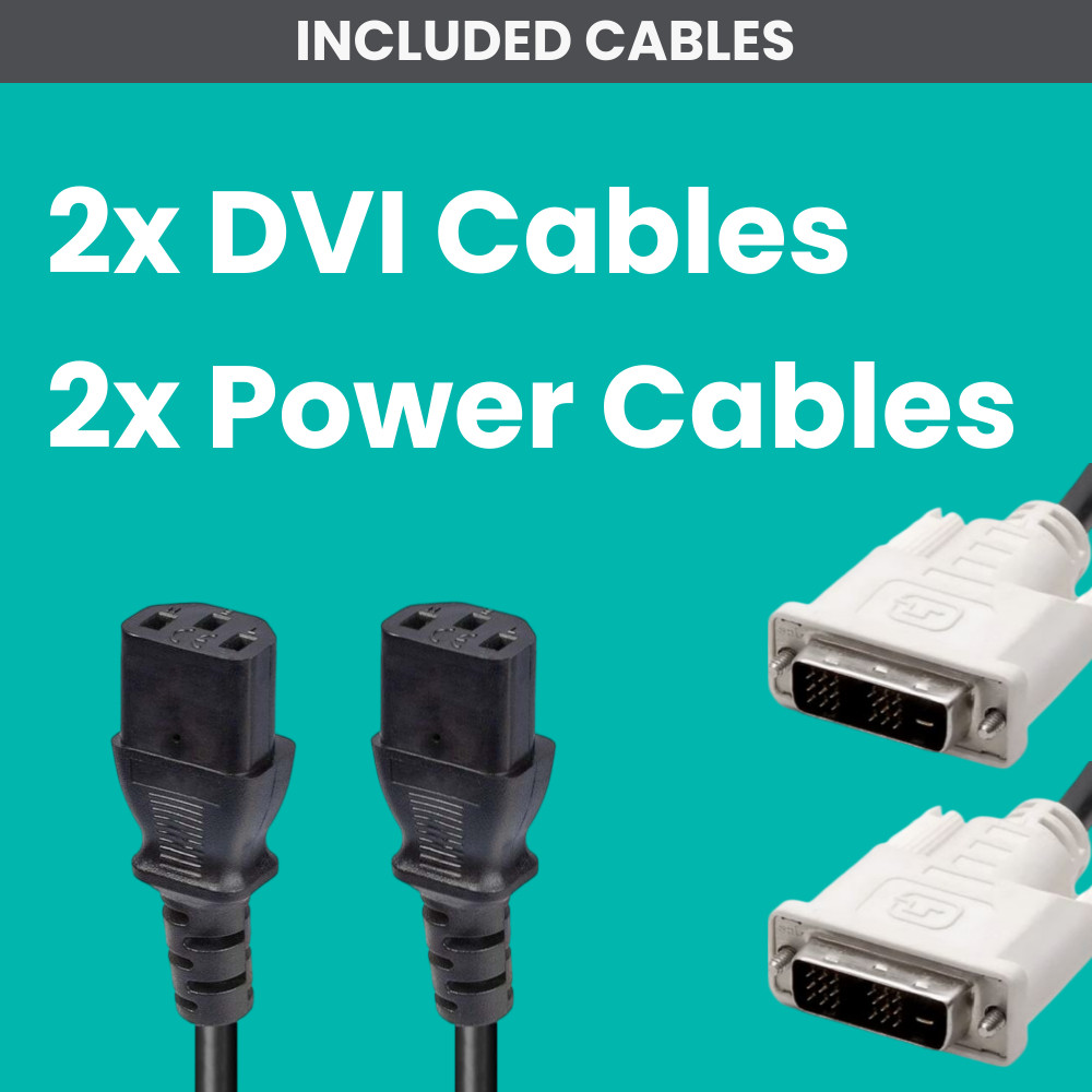 Dell Dual Screen 2×22″ Monitor Bundle – (1680 x 1050) – 2xDVI – Specola