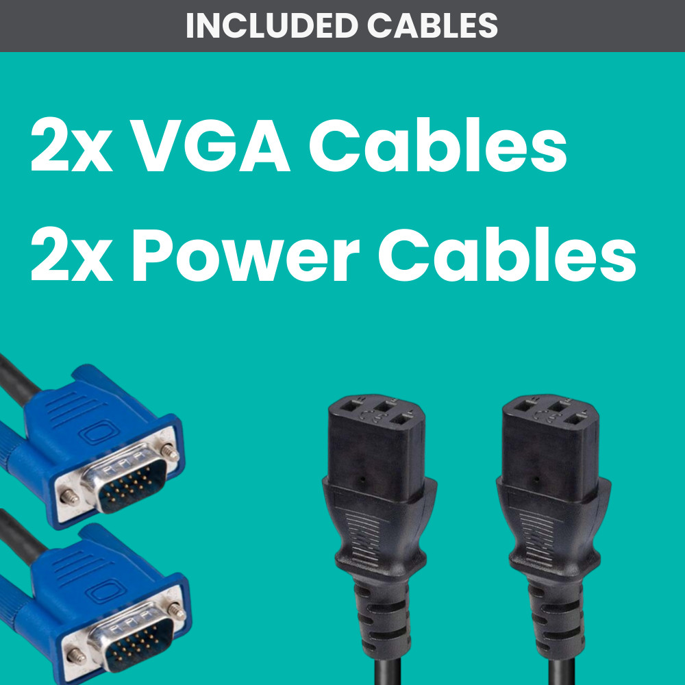 Dell Dual Screen 2x24″ HD Monitor Bundle - (1920 x 1200) - 2xVGA - Specola