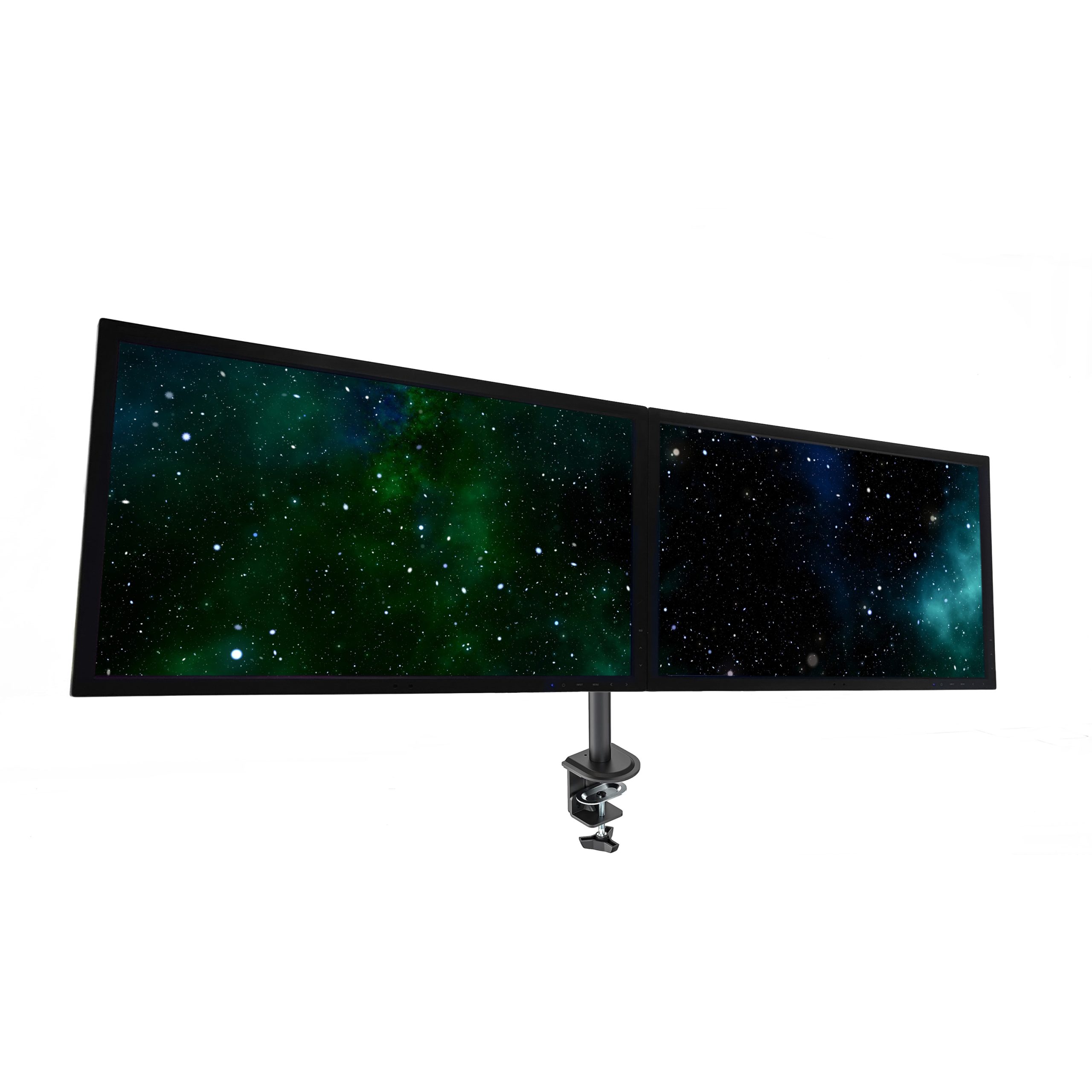 2×22″ Dual Screen Monitors – Clamp Stand – (1680 x 1050) – 2xVGA – Specola