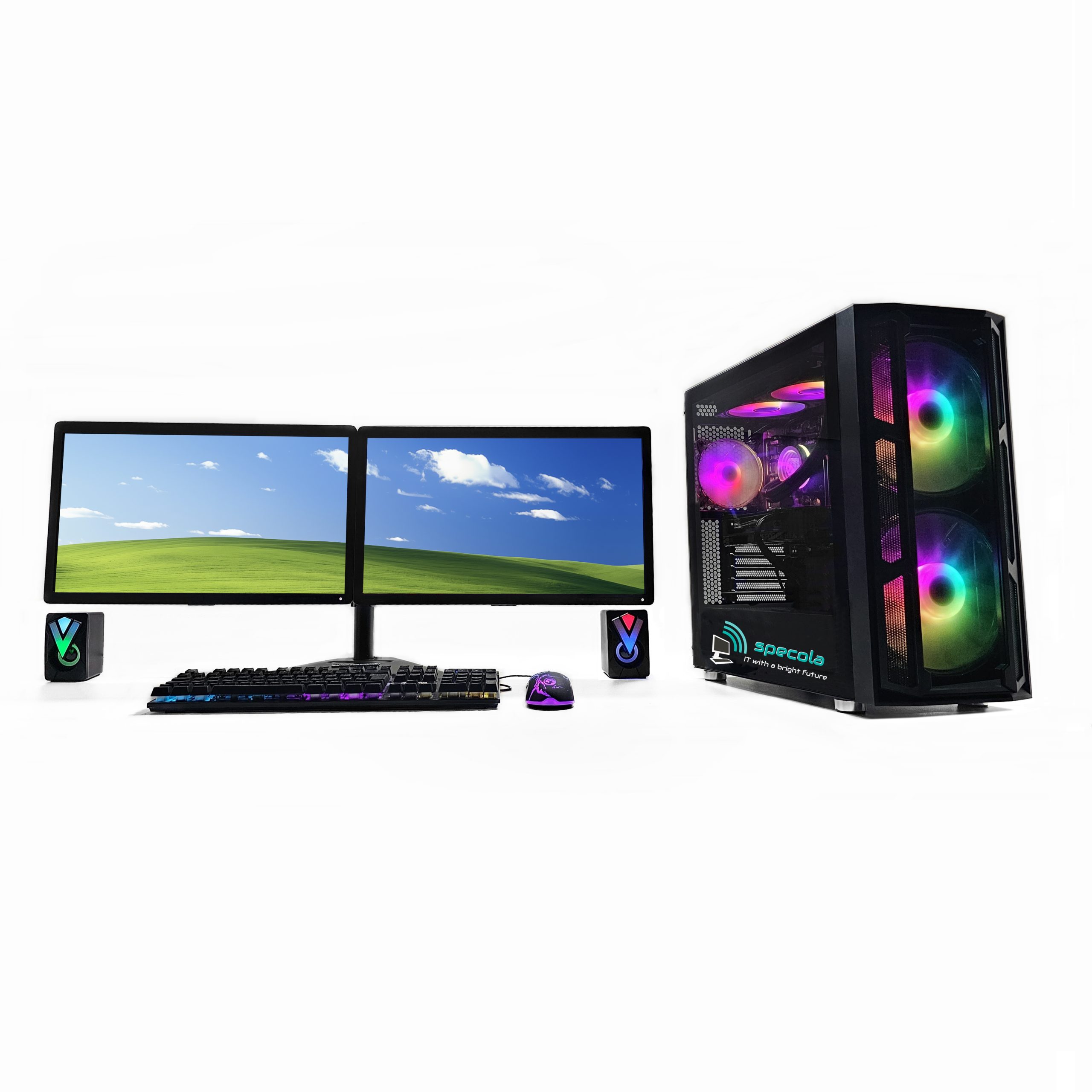 Gaming PC i7 - 16GB RAM/500GB SSD/3TB HDD/WIN11/RTX 4060 8GB - 2x23 ...