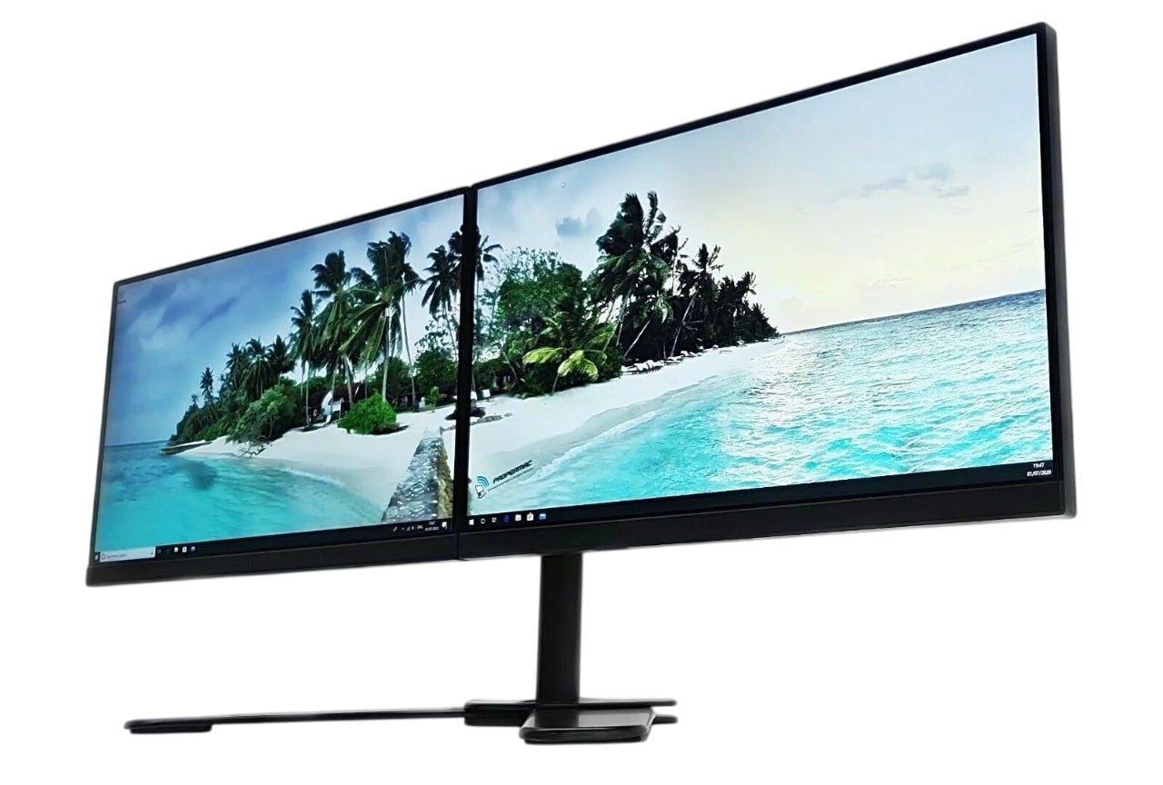 Dual Screen 2×24″ Thin Bezel HD Monitors – (1920 x 1200 ...
