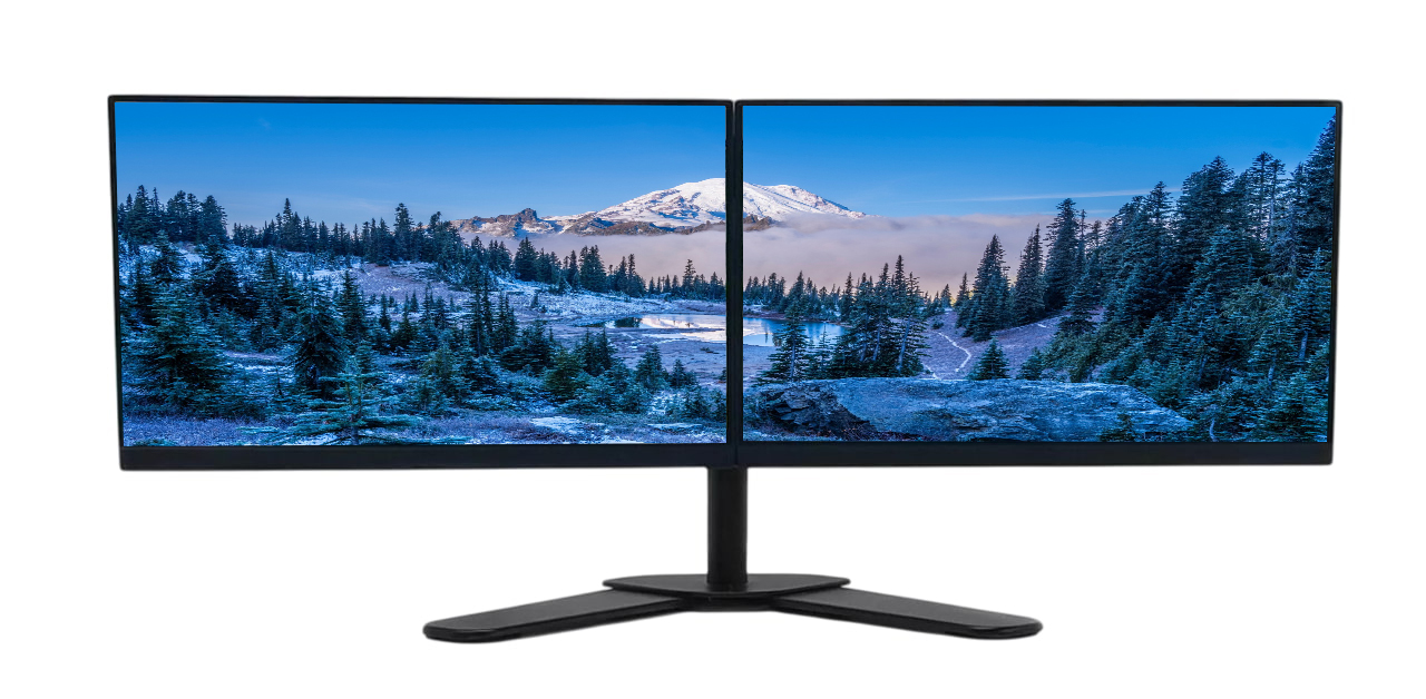 Dual Screen 2×24″ Thin Bezel HD Monitors – (1920 x 1200 ...