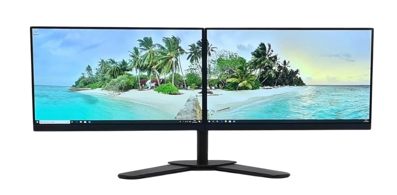 Dual Screen 2×24″ Thin Bezel HD Monitors – (1920 x 1200 ...
