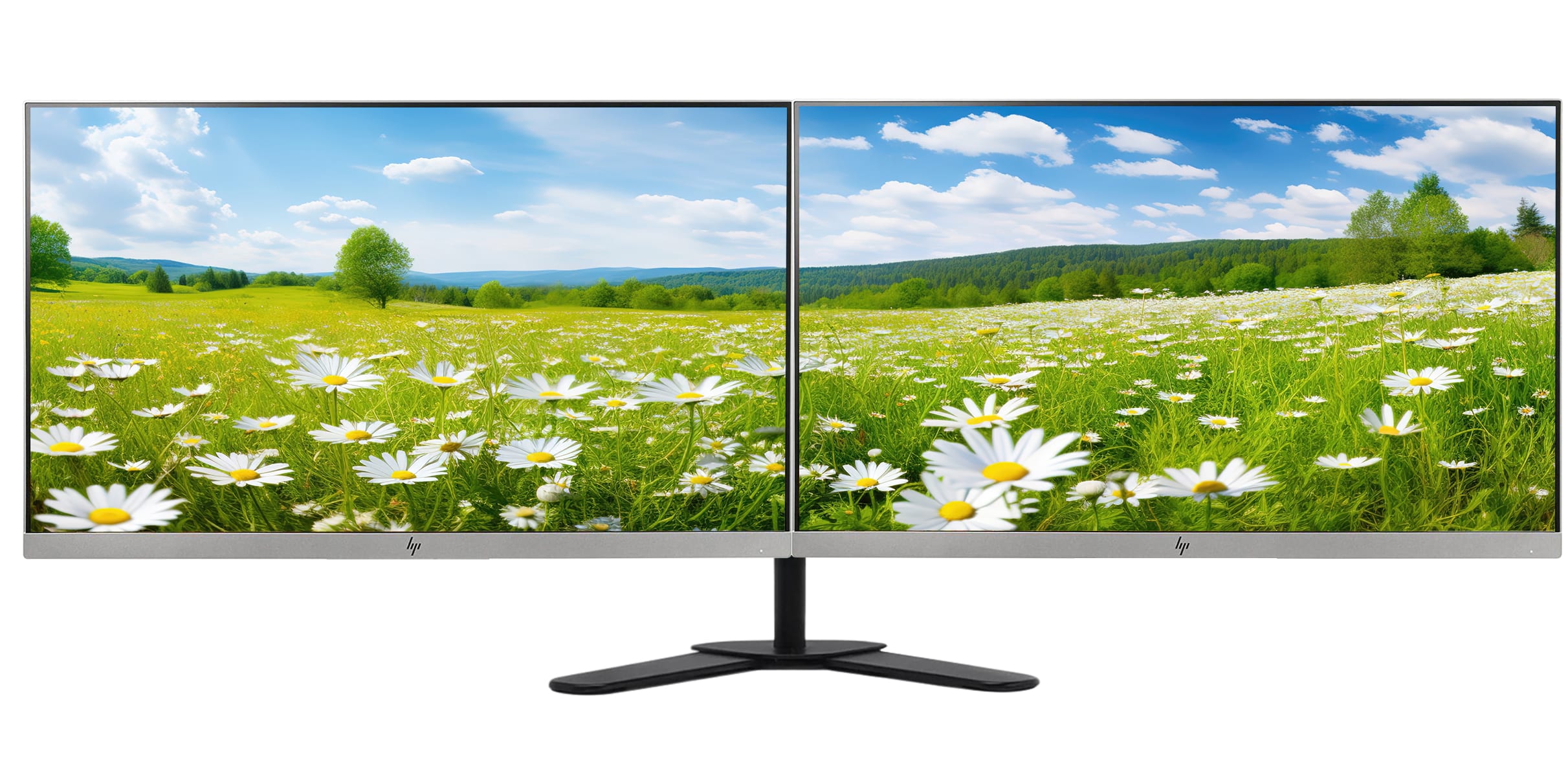 2×24″ HP E243i Dual Thin Bezel Monitors (1920×1200) 1xHDMI ...