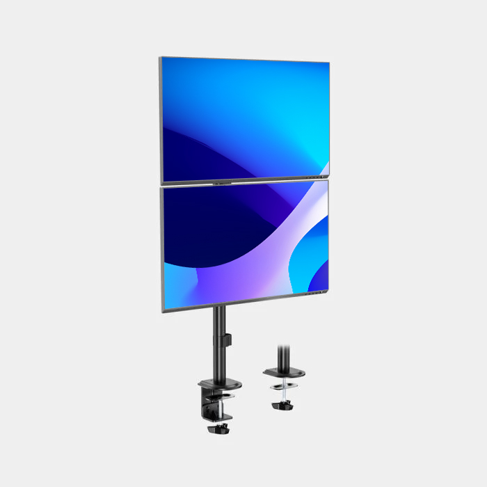 2×23″ Dual Monitors – Vertical Clamp Stand – (1920 x 1080 ...