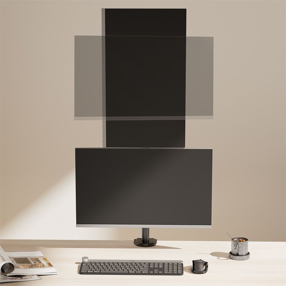 2×24″ Dual Monitors – Vertical Clamp Stand – (1920 x 1080 ...