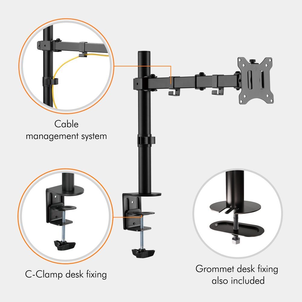 Widescreen Computer Monitor – Clamp Stand – Specola